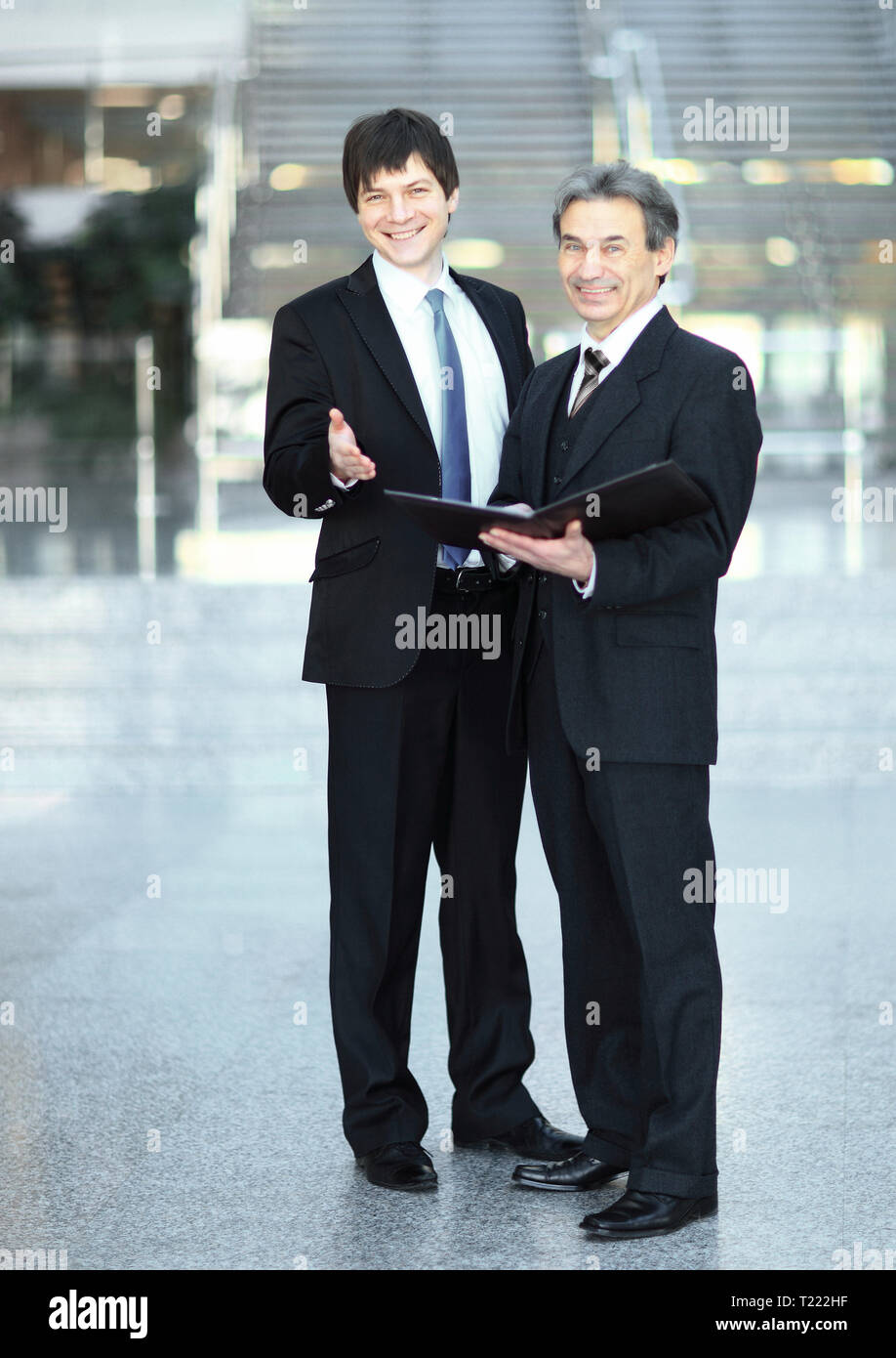 Business partners talking outdoor hi-res stock photography and images ...