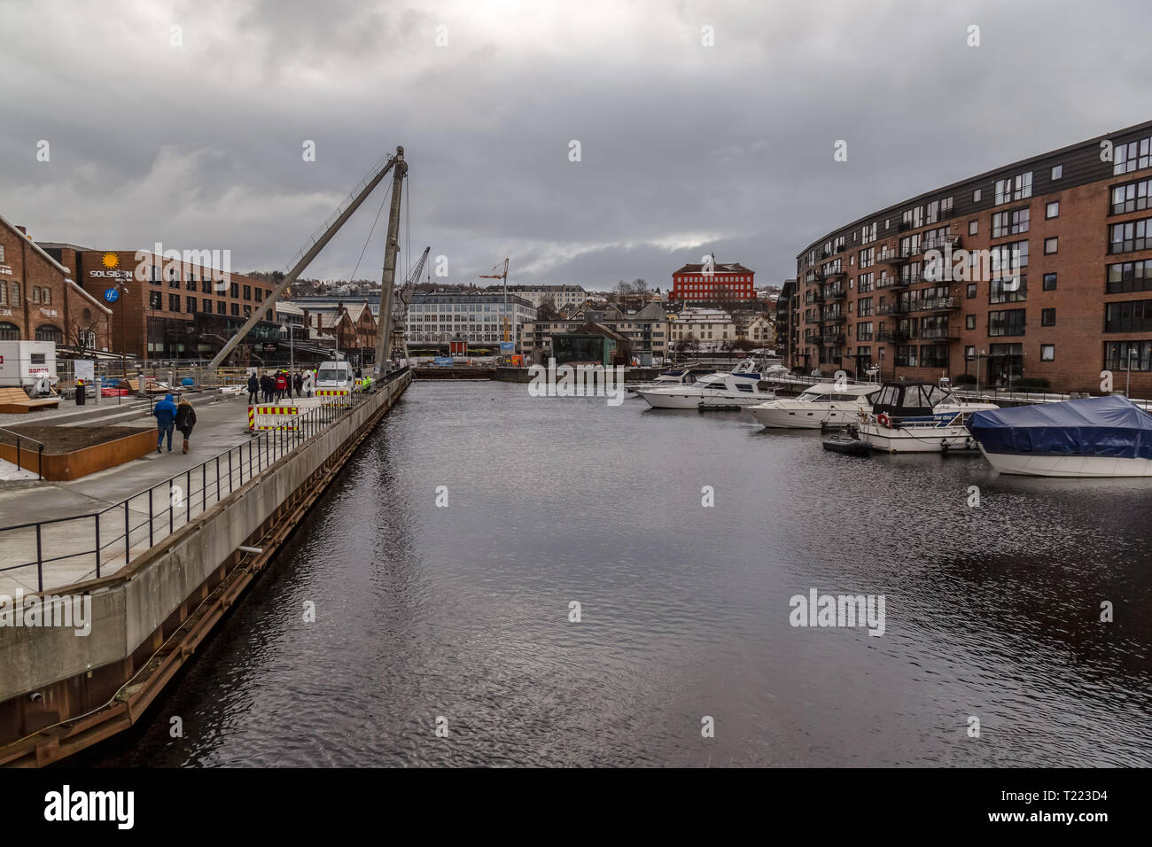 The town of Trondheim in Norway Stock Photo - Alamy
