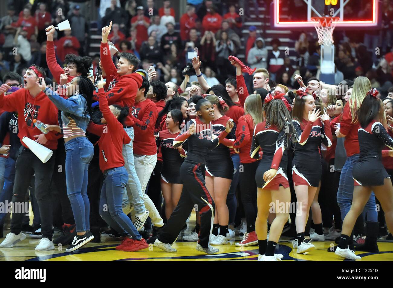 Basketball crowd cheering hi-res stock photography and images - Alamy