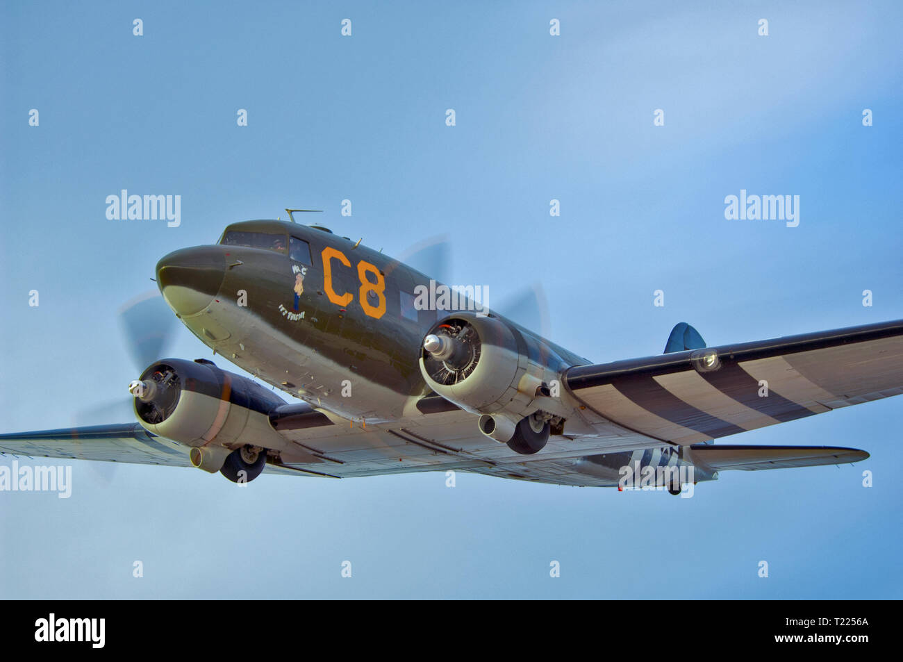 Douglass WWII DC-3/C-47 Transport airplane Stock Photo - Alamy