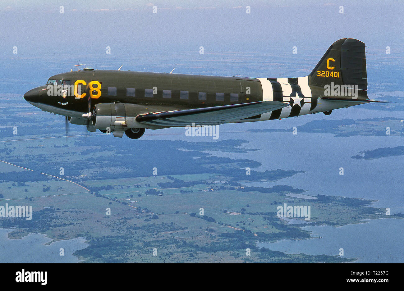 Douglass WWII DC-3/C-47 Transport airplane Stock Photo - Alamy