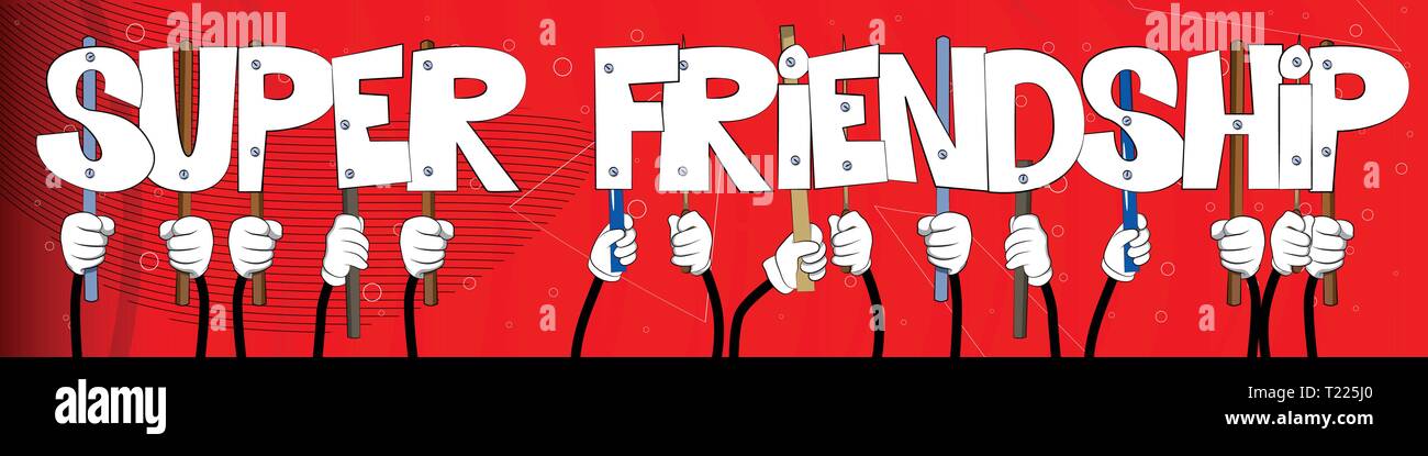 Diverse hands holding letters of the alphabet created the words Super ...