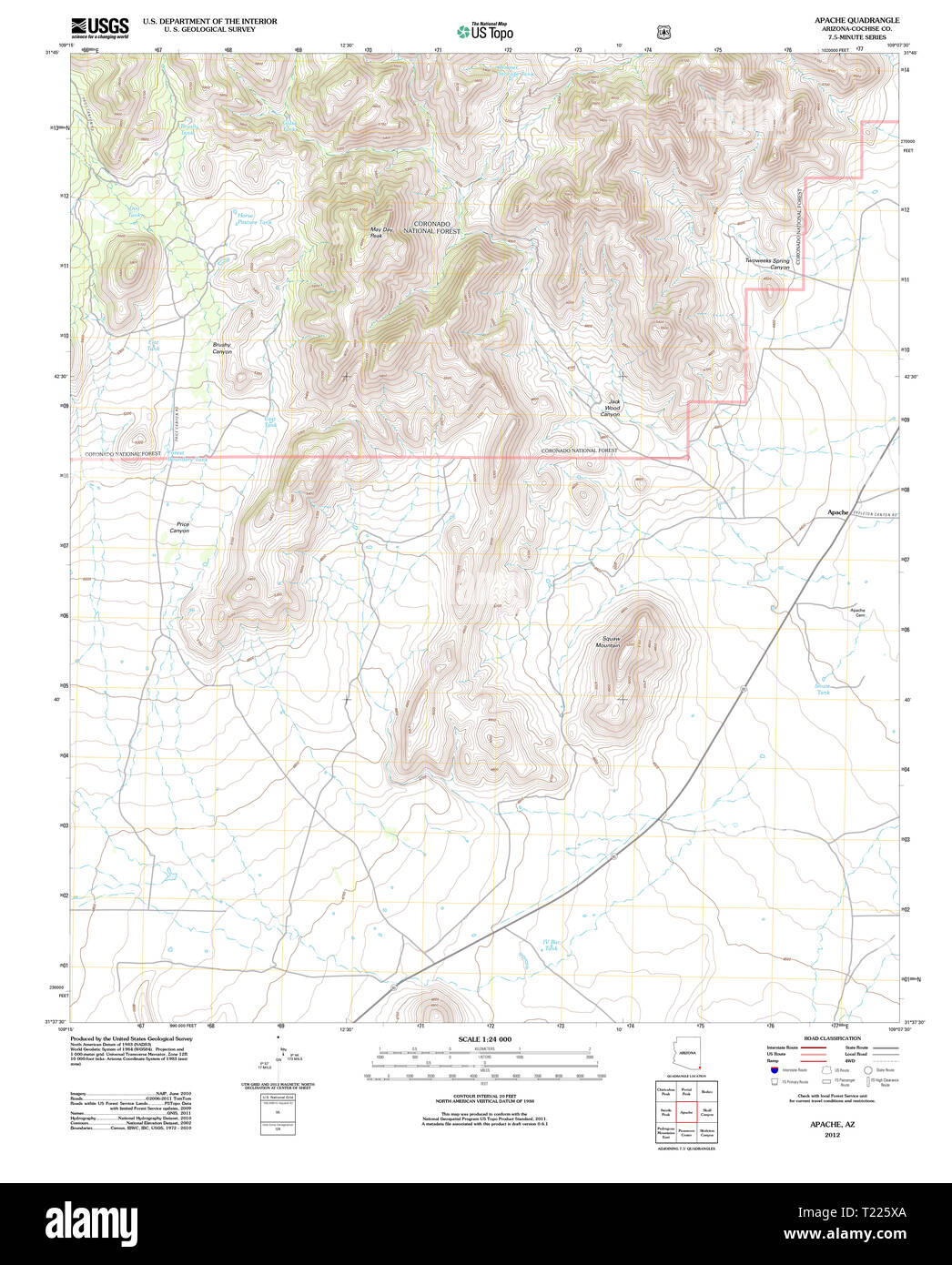 Apache map hi-res stock photography and images - Alamy
