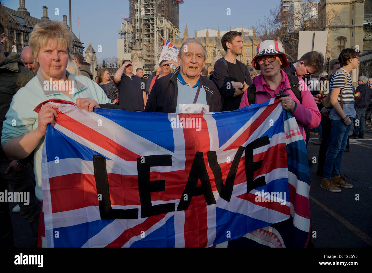 Leave means Leave pro Brexit rally at Parliament Square on day that UK ...