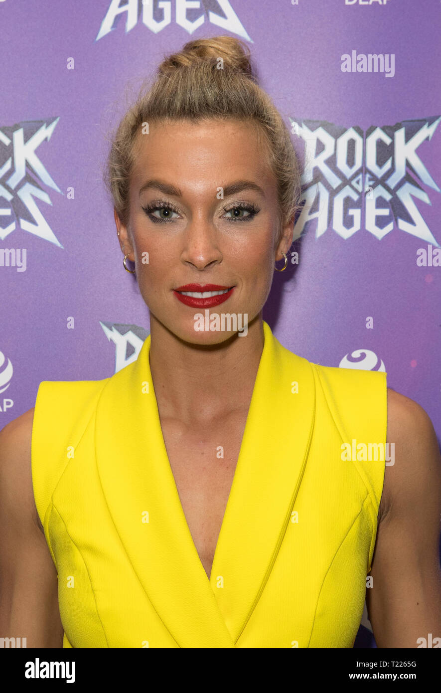 Celebrities attend 'Rock Of Ages' press night after party at All Bar One Featuring: Jodie Steele ...