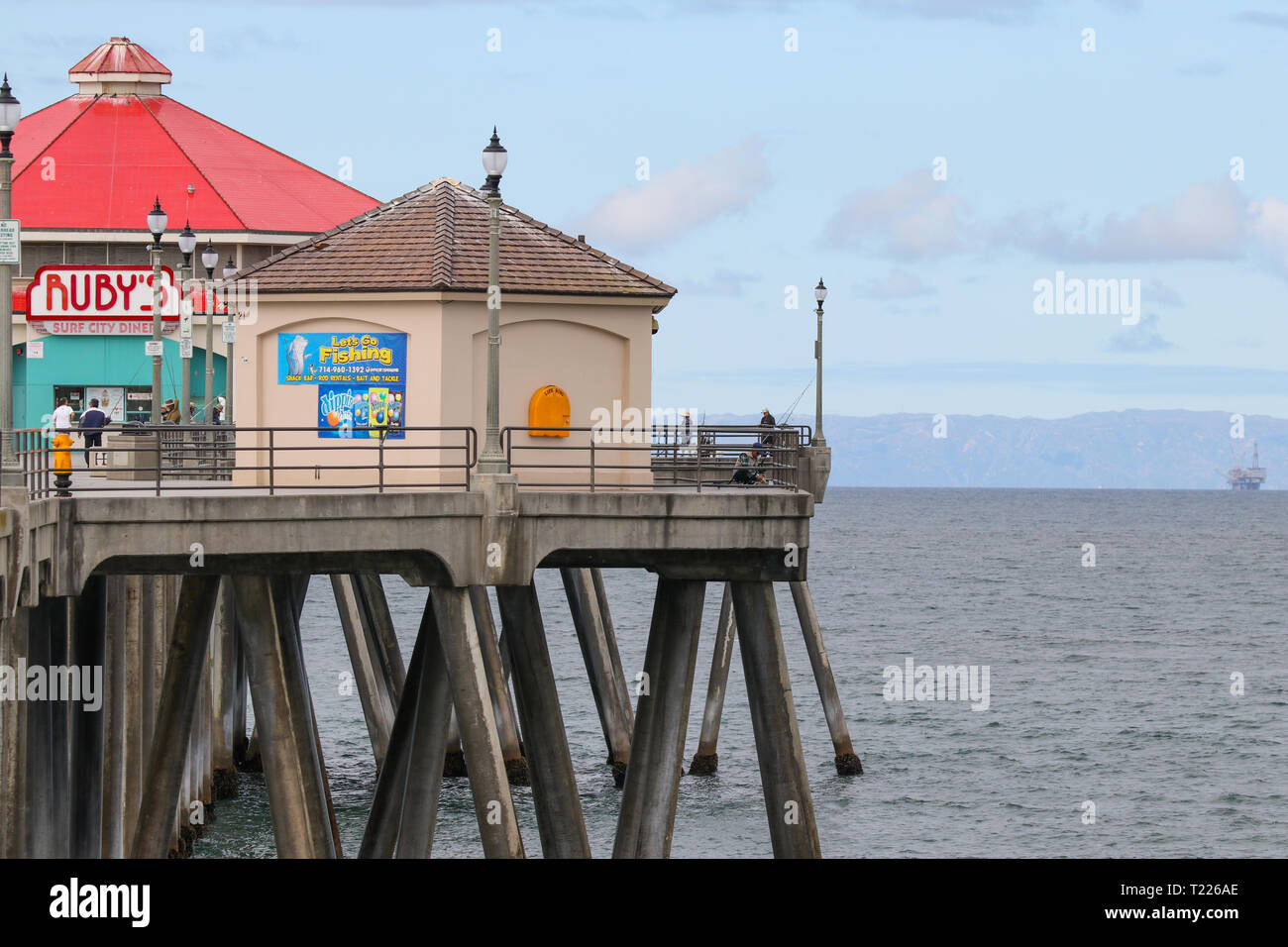 Huntington Beach Pier Stock Photo - Alamy