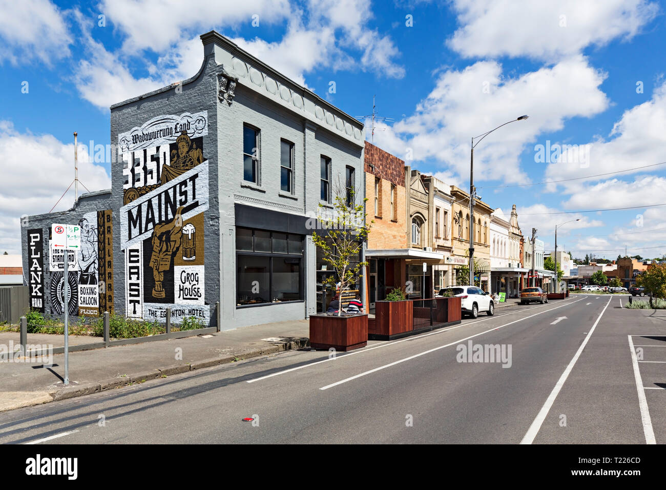 Ballarat Australia / Ballarat`s charming Main Road architecture Stock ...