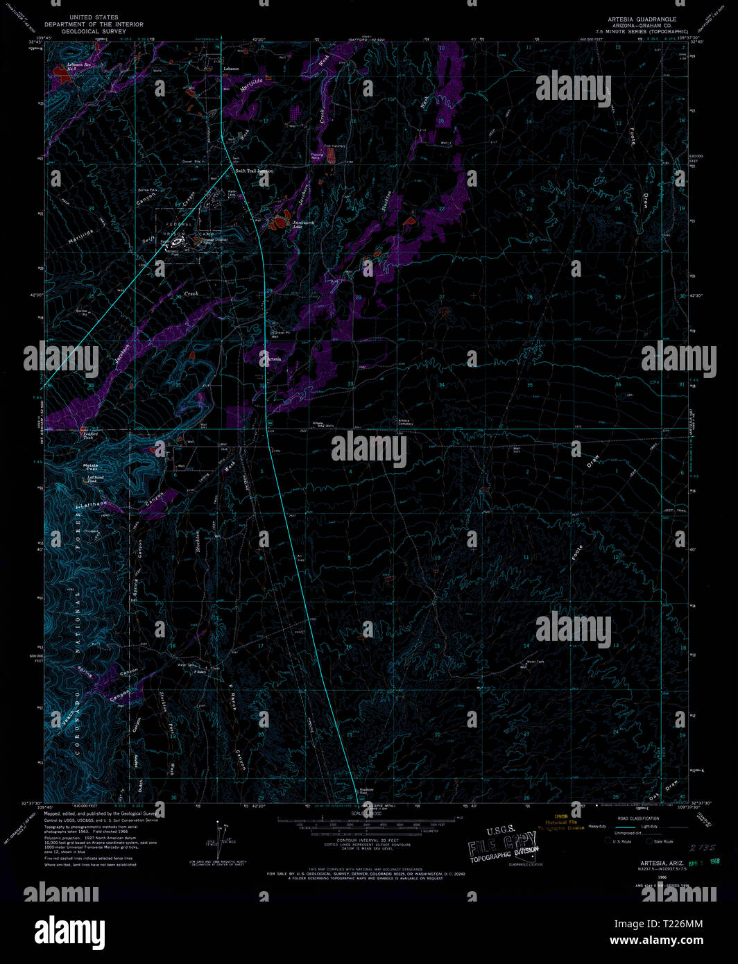 Map of artesia hi-res stock photography and images - Alamy
