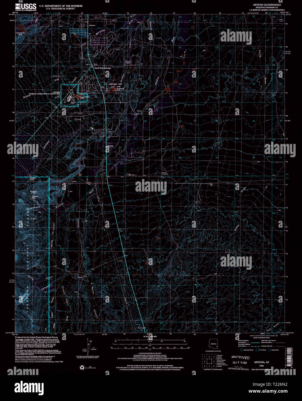 Map of artesia hi-res stock photography and images - Alamy