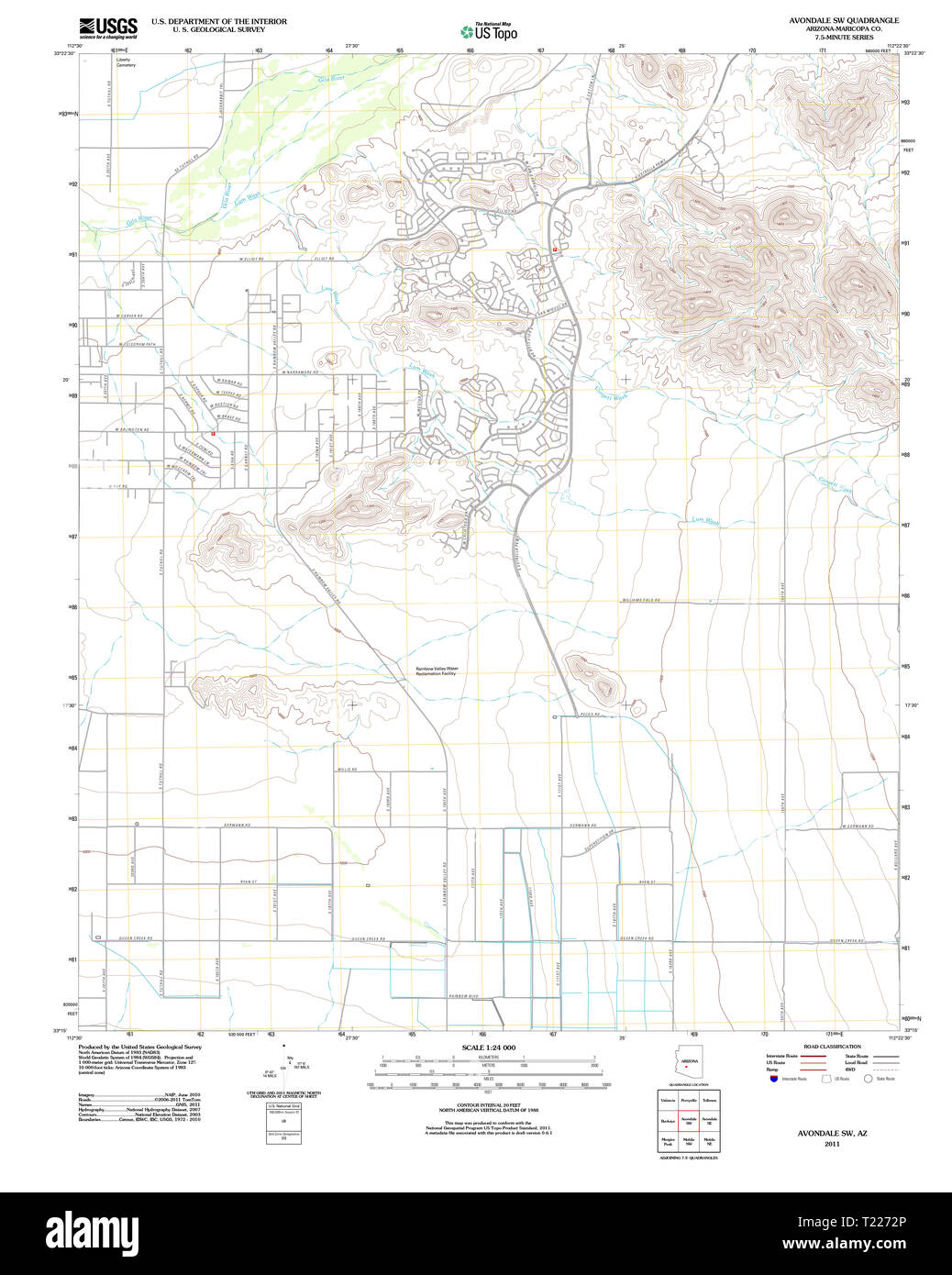 Avondale map hi-res stock photography and images - Alamy