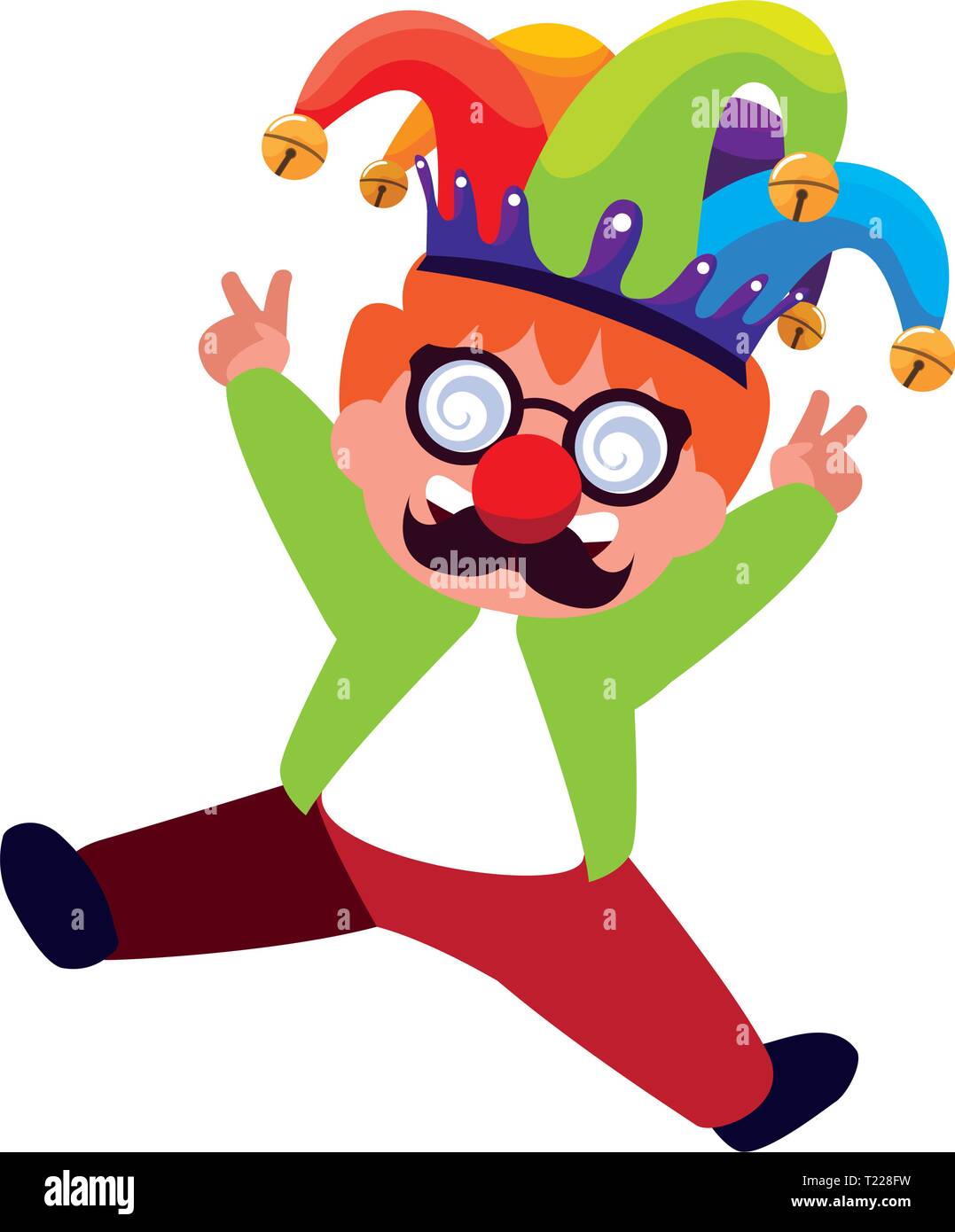 Child fools cap Stock Vector Images - Alamy