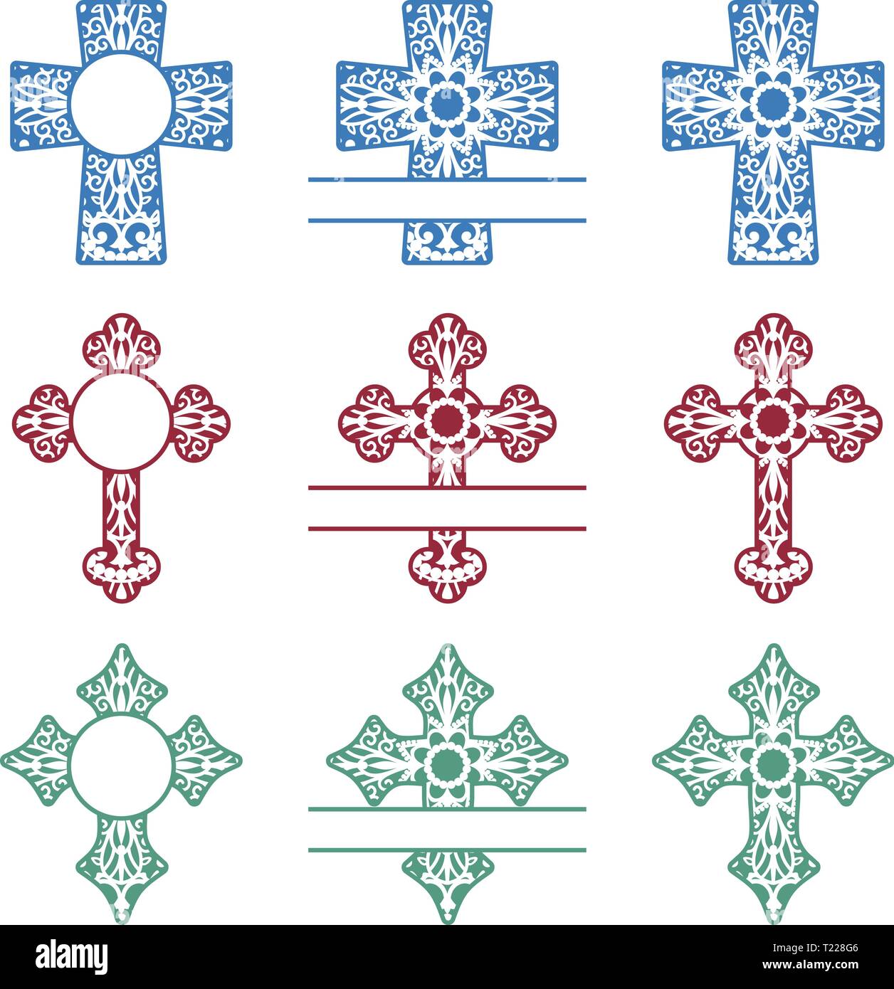 Easter Crosses Collection Stock Vector Image & Art - Alamy