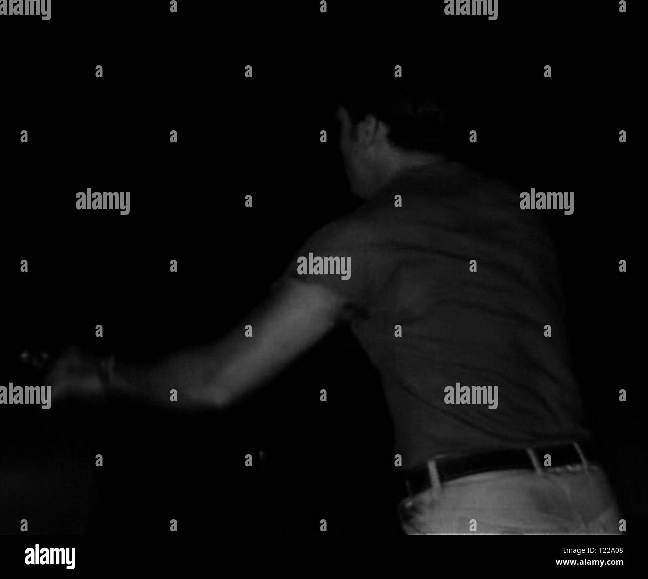 Scary screen Black and White Stock Photos & Images - Alamy