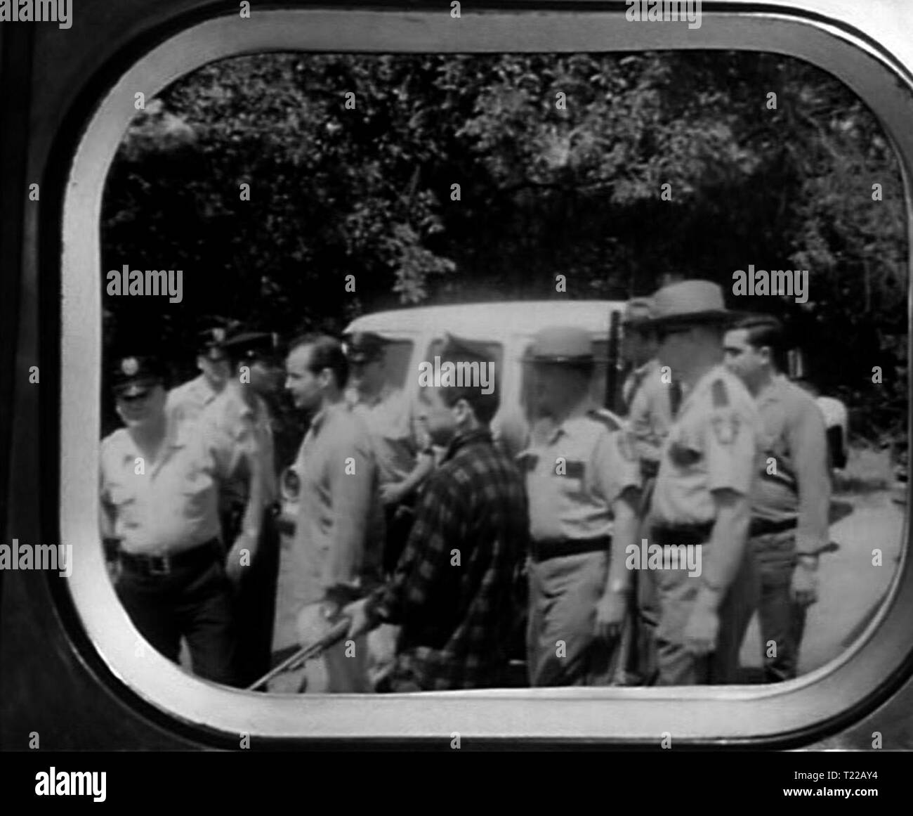 Hands on screen background Black and White Stock Photos & Images - Alamy