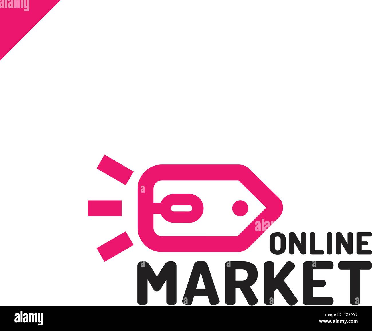 E store logo concept mouse click and shop tag Stock Vector Image & Art ...