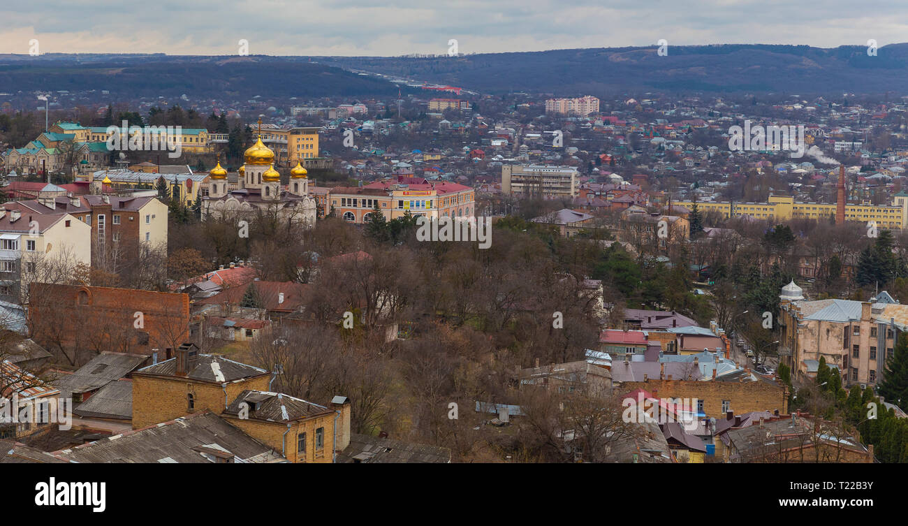 Panorama of Pyatigorsk in March Stock Photo - Alamy