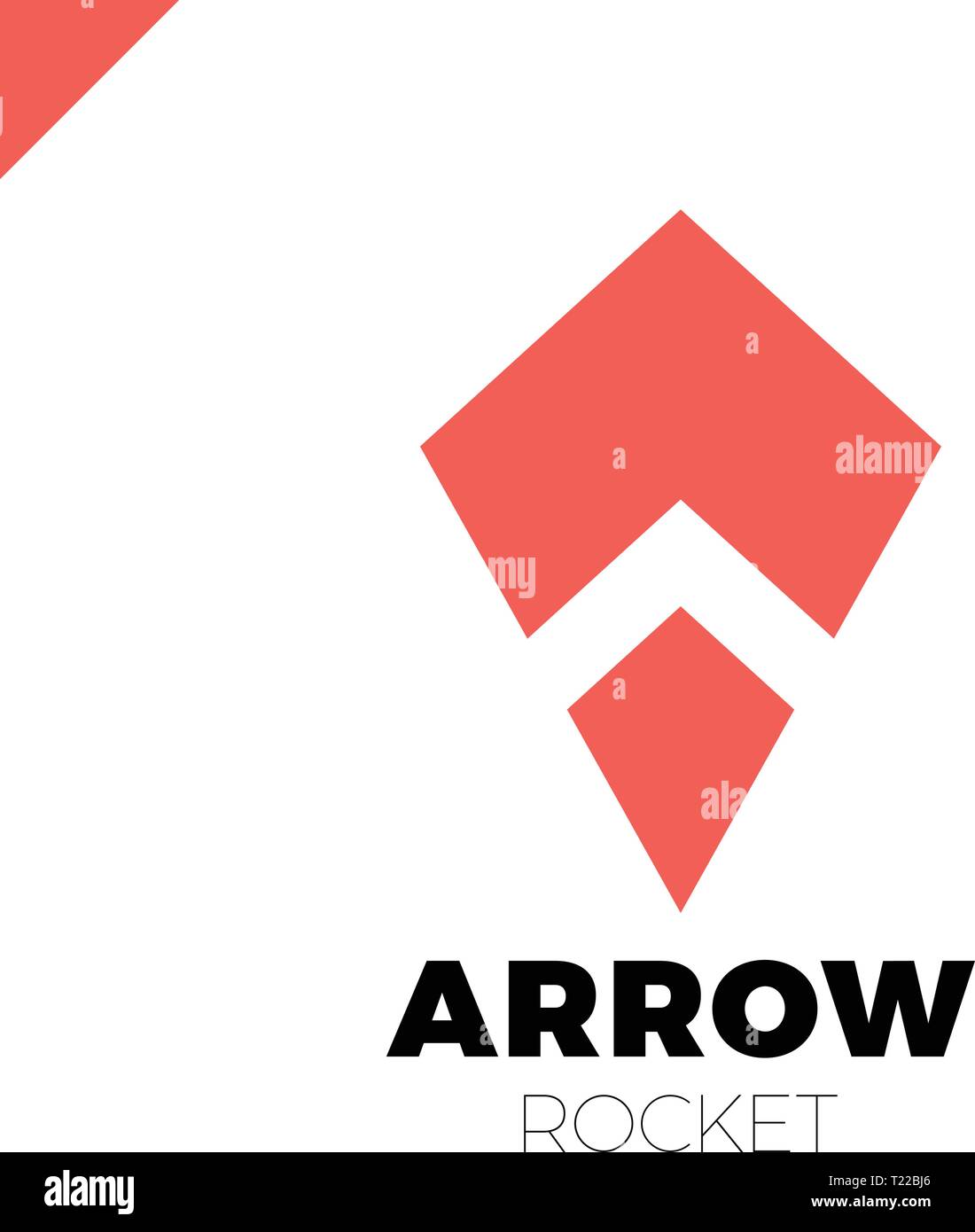 vector abstract arrow flying rocket icon, logo isolated Stock Vector ...