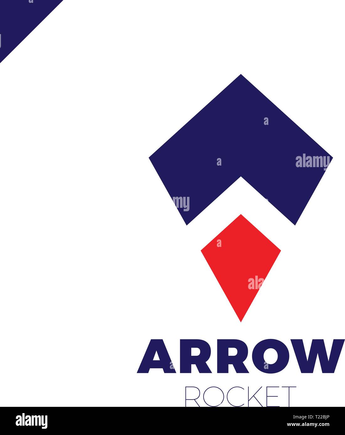 vector abstract arrow flying rocket icon, logo isolated Stock Vector ...