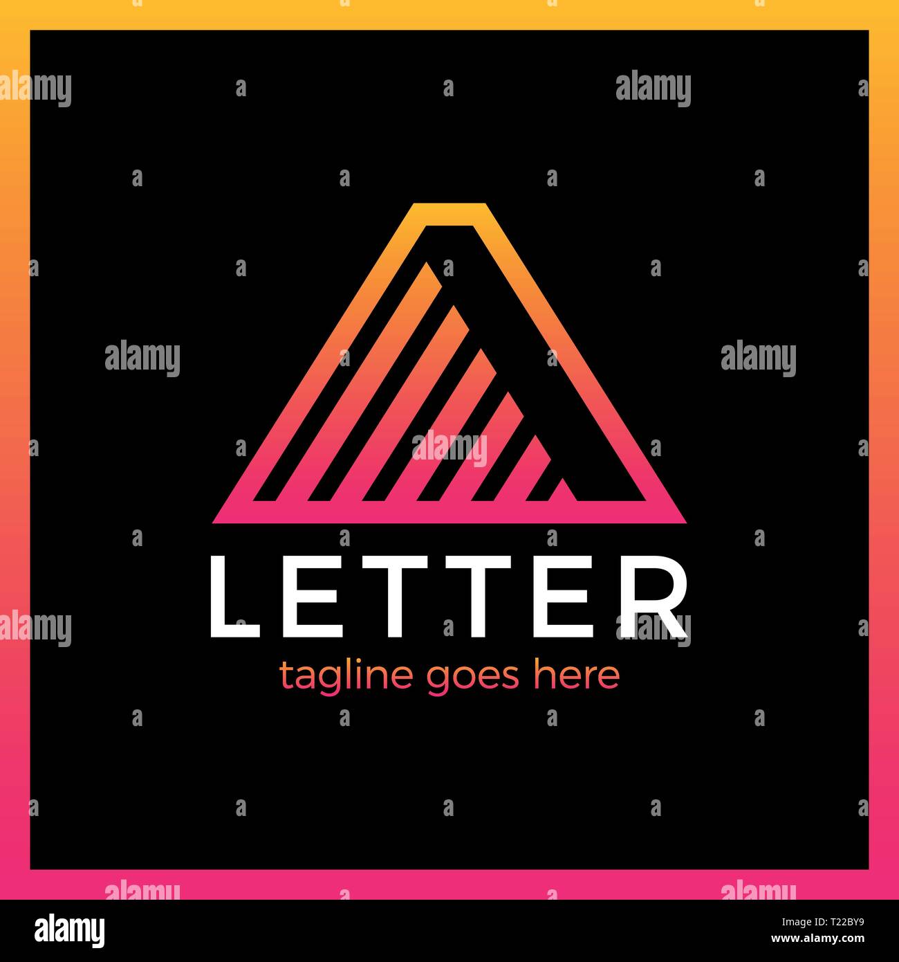 Letter A Line Arrow Up Logotype Stock Vector Image & Art - Alamy