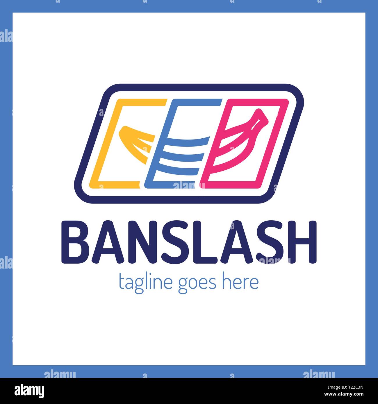 Banana Slash Media Slider Logotype Stock Vector Image & Art - Alamy