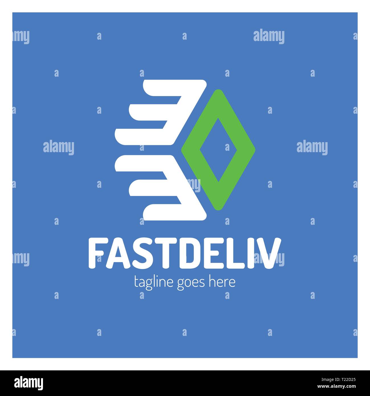 Fast Delivery Logo. Hexa Arrow Logotype Stock Vector Image & Art - Alamy