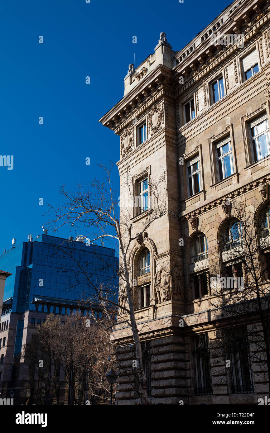 Beautiful architecture of the buildings at Budapest city center Stock ...