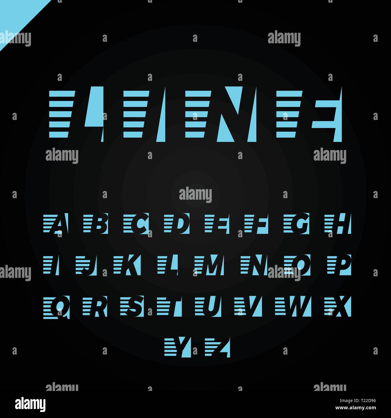 Express service font. Fast speed lines alphabet.Vector Stock Vector ...