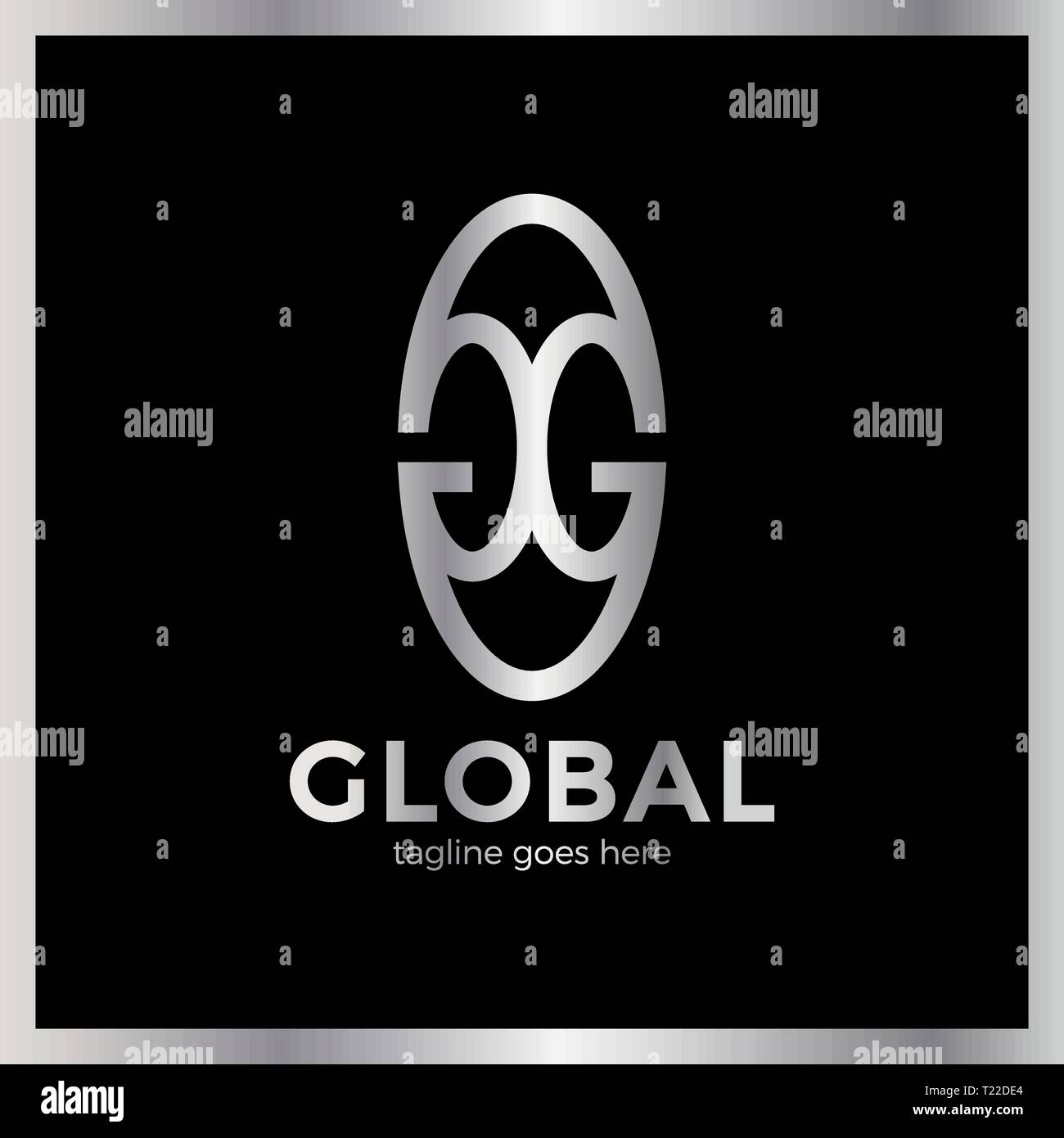 Great Global Group Letter G Logo. GG Logotype. Luxury, royal metal ...