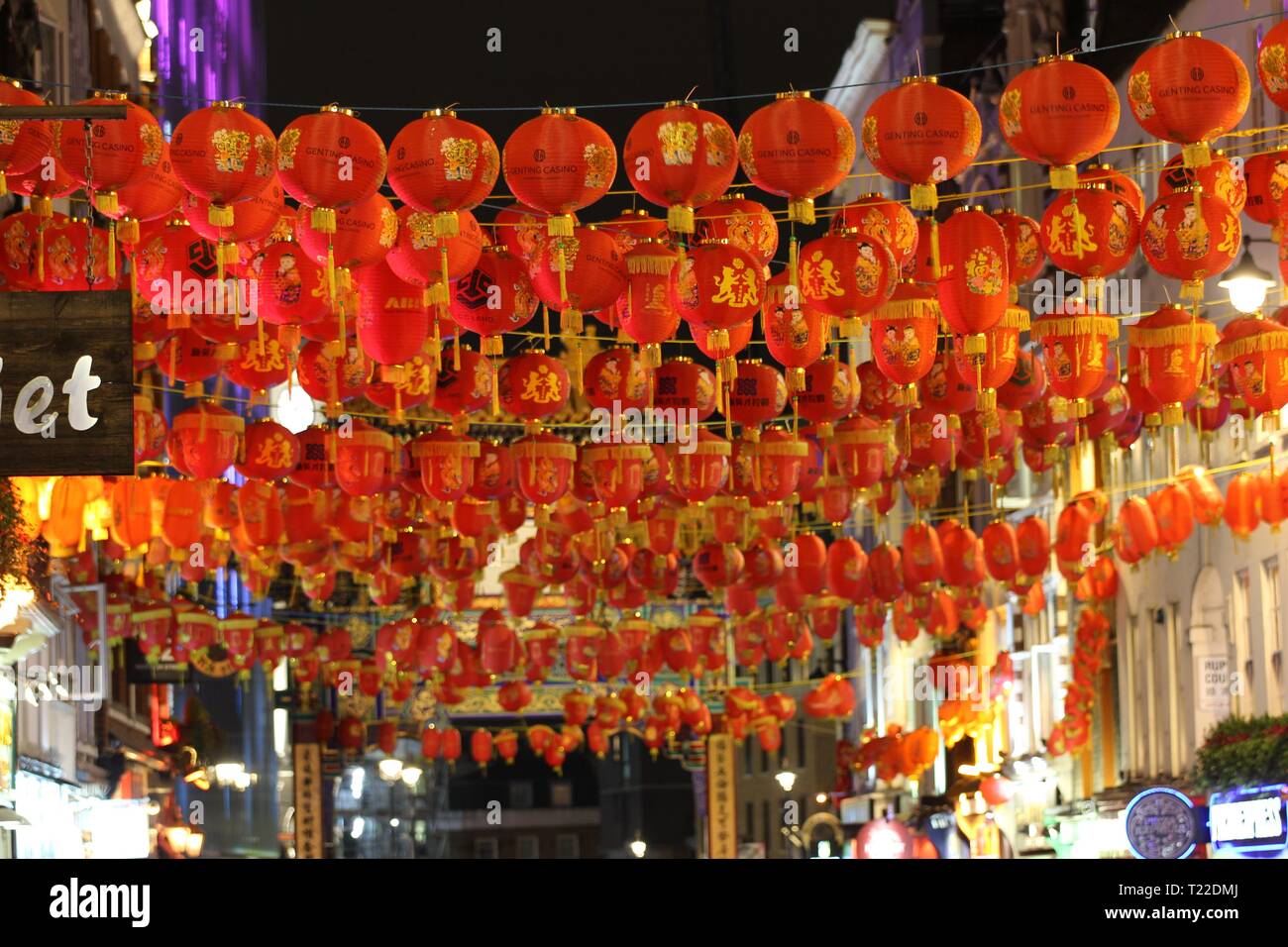 Red Lantern festival in London China Town, England Stock Photo - Alamy