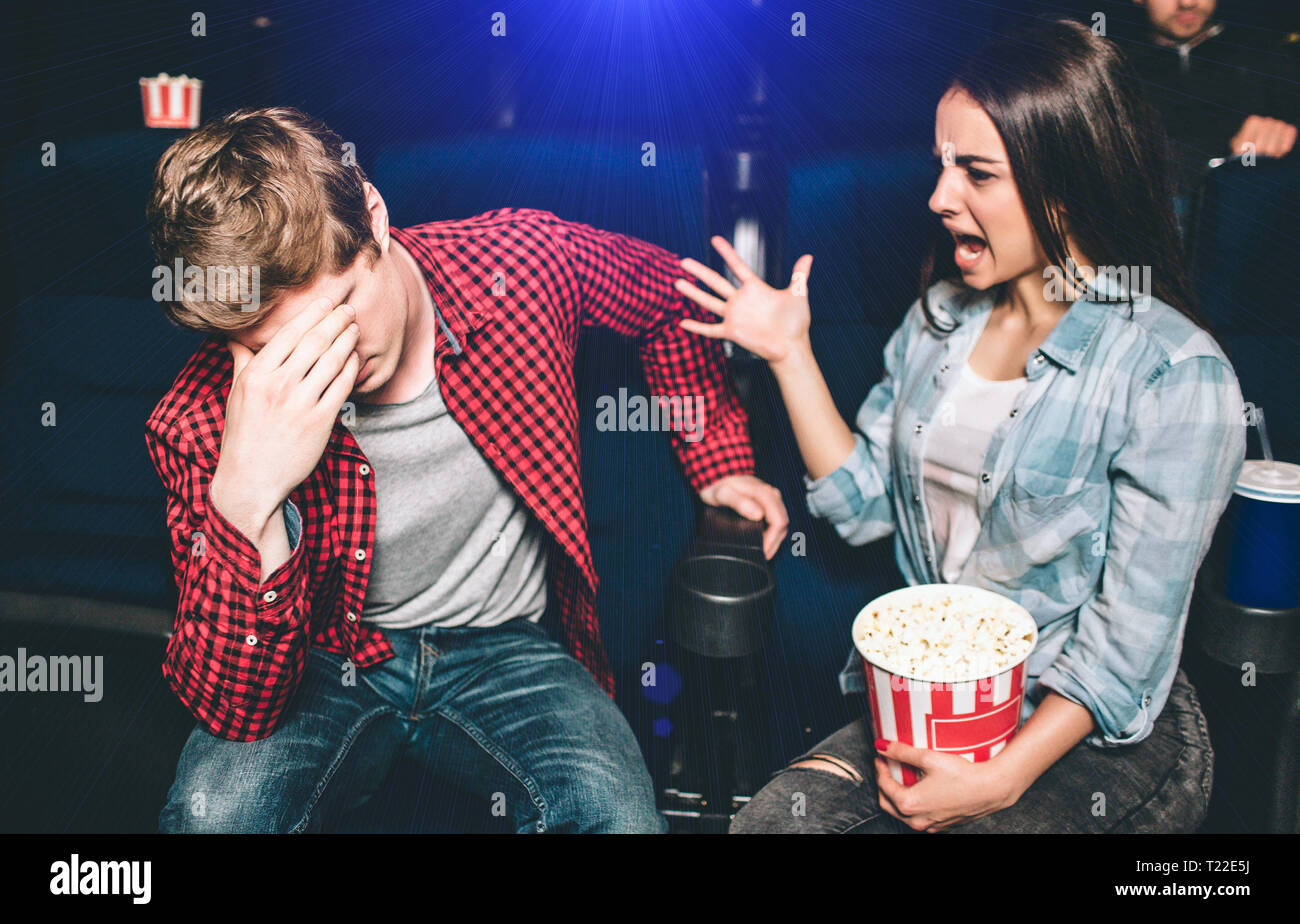 Couple fight eating food hi-res stock photography and images - Alamy