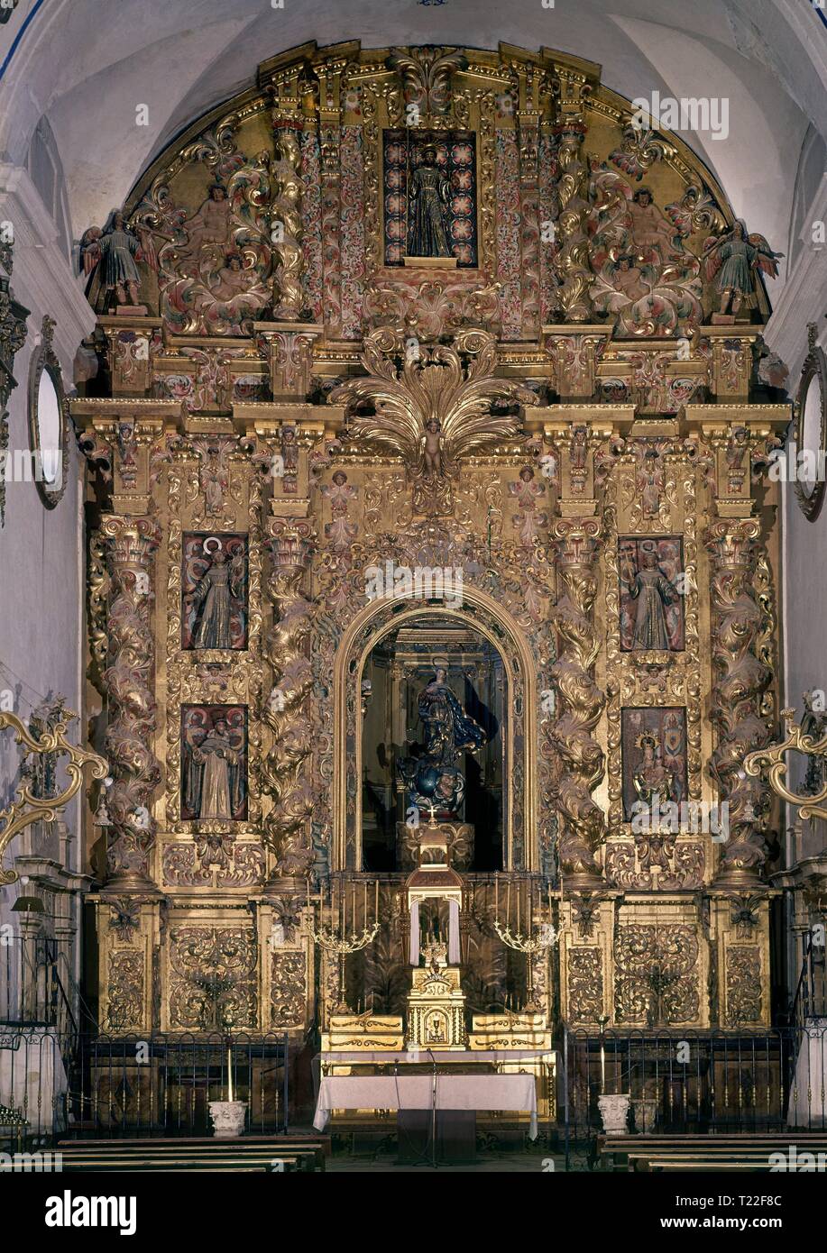 RETABLO BARROCO. Author: CARO HNOS. Location: IGLESIA DE SAN FRANCISCO ...