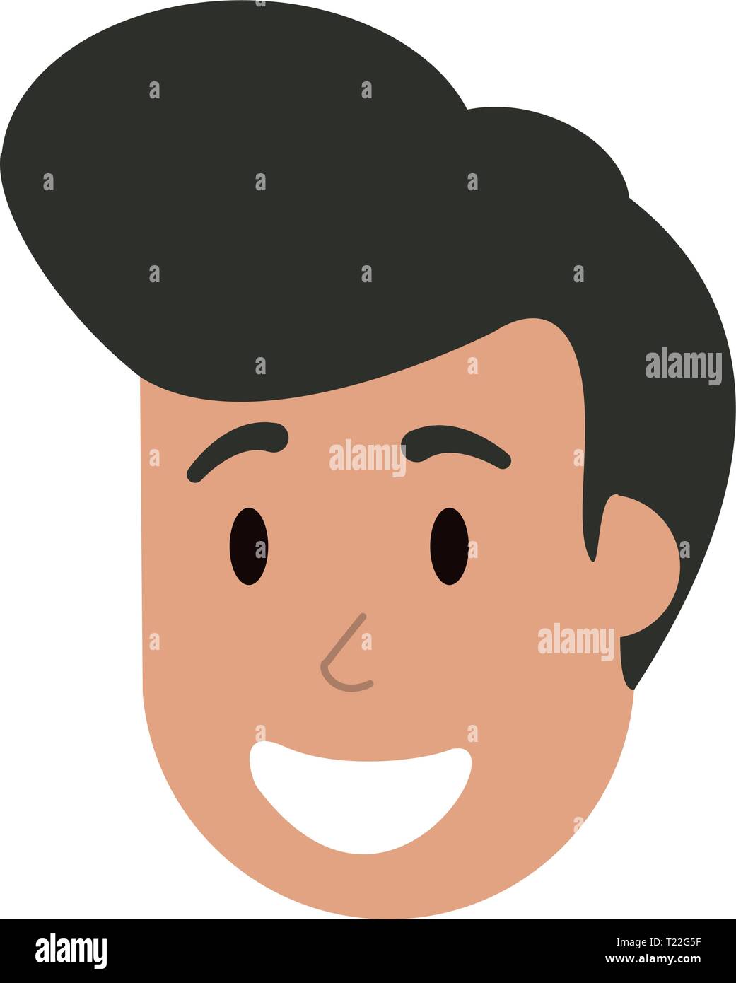 Man smiling face cartoon Stock Vector Image & Art - Alamy
