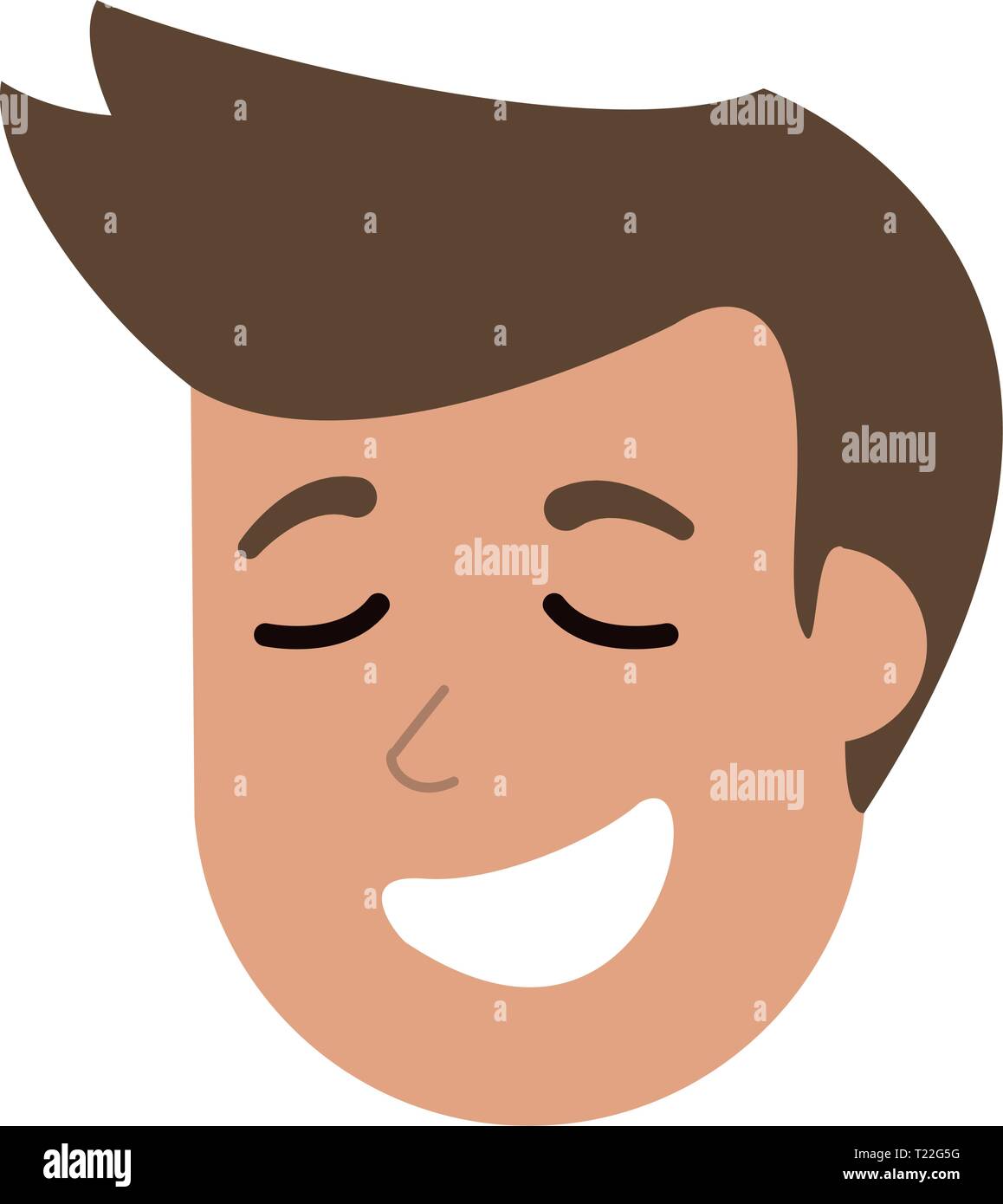 Man smiling face cartoon Stock Vector Image & Art - Alamy