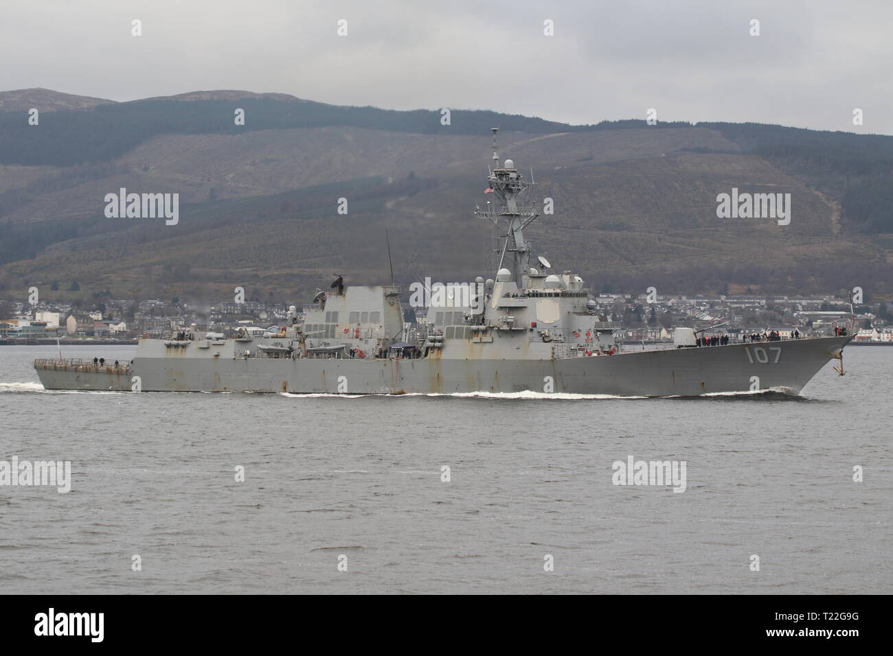 USS Gravely (DDG-107), an Arleigh Burke-class destroyer (Flight IIA ...