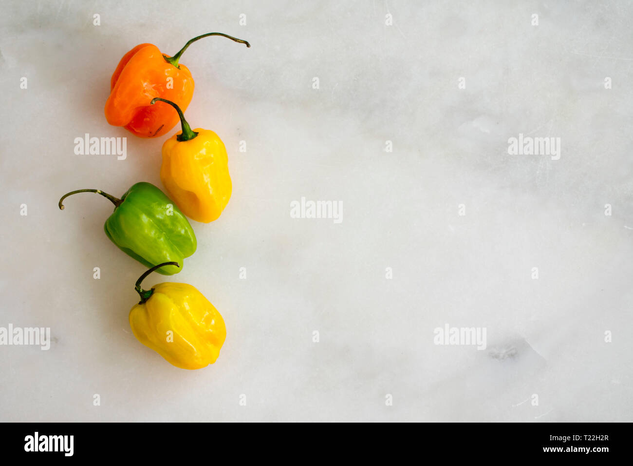 Scotch Bonnet Peppers Stock Photo - Alamy
