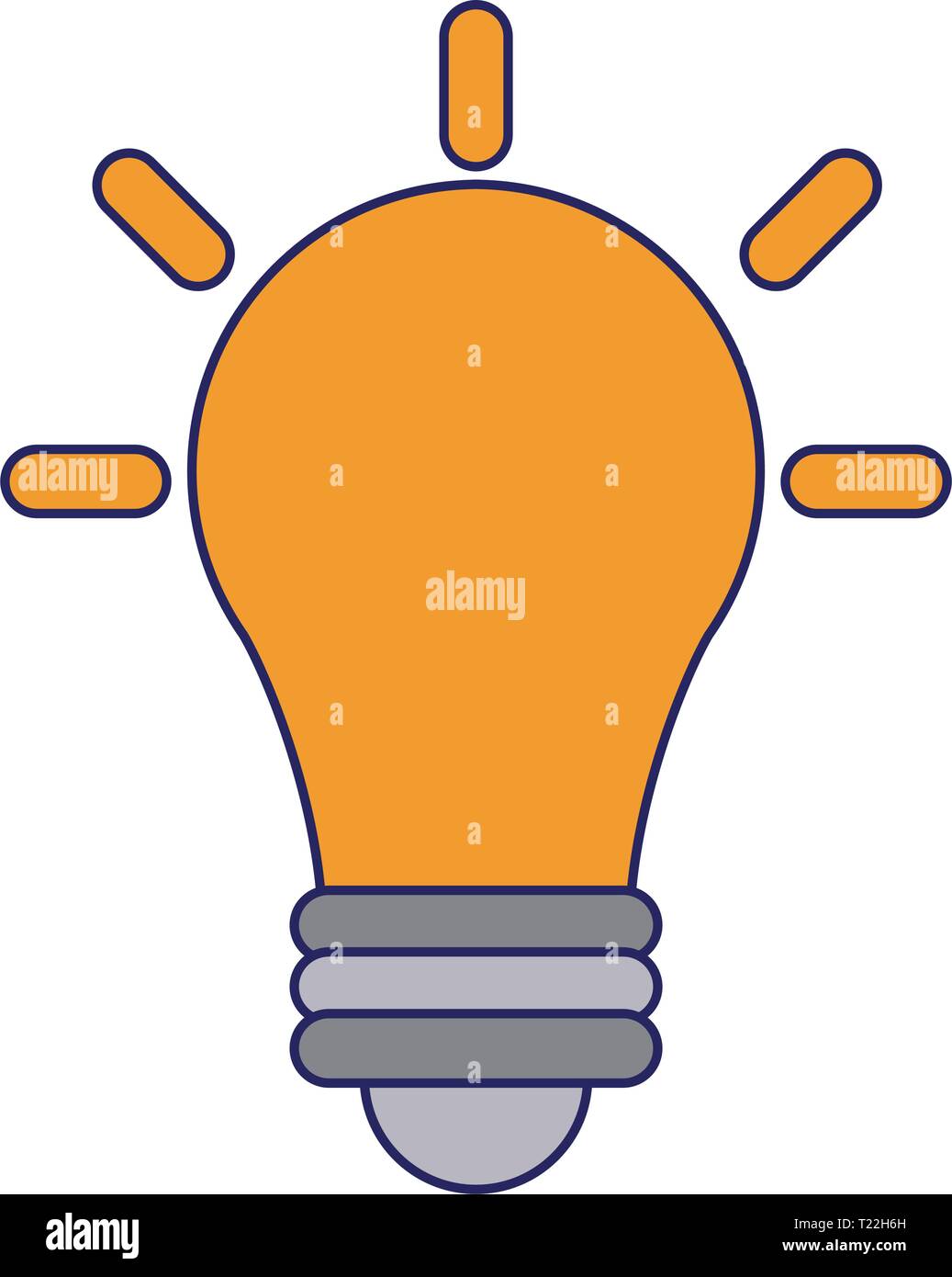 Bulb light symbol isolated Stock Vector Image & Art - Alamy