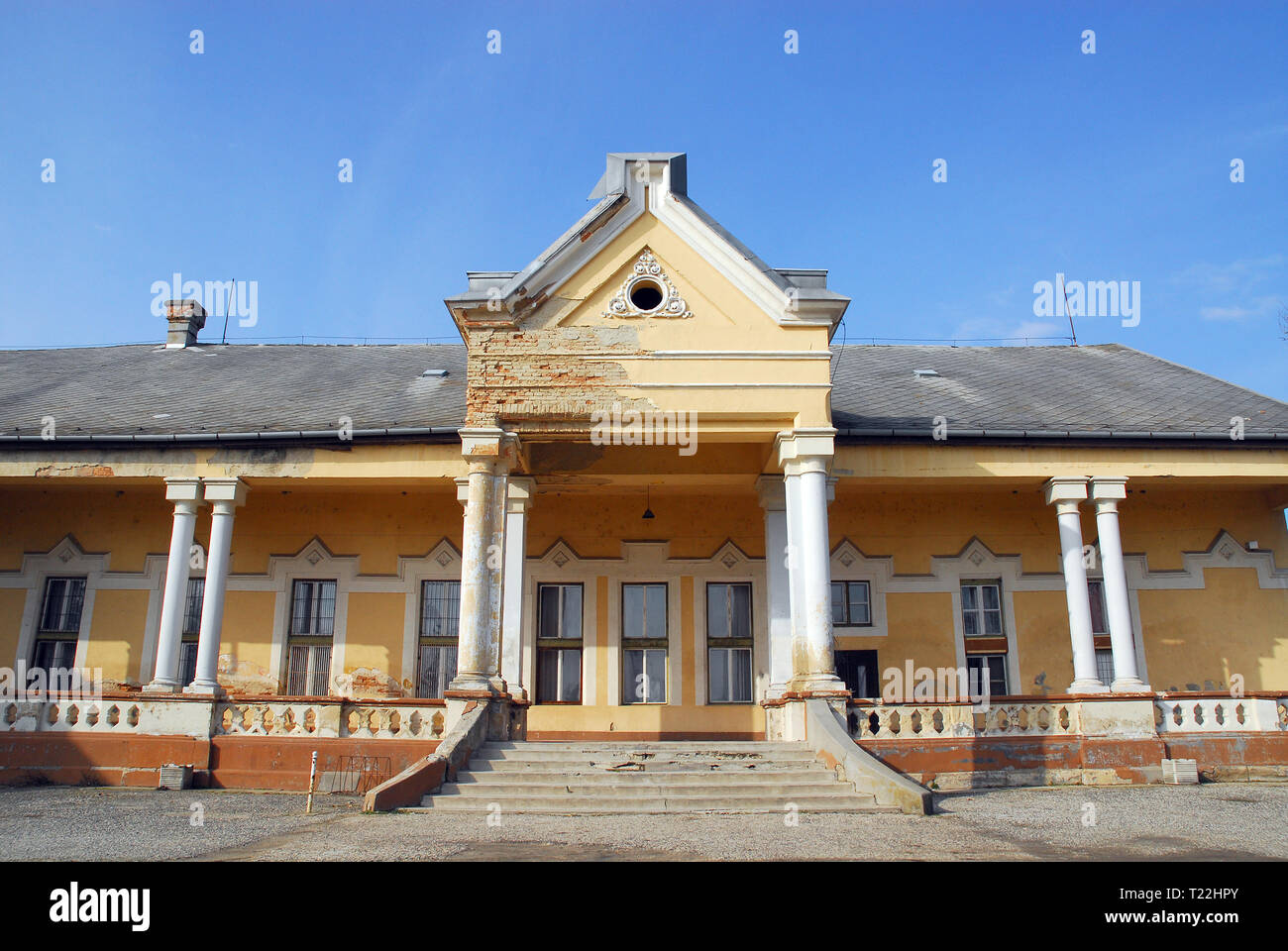 19th century Zichy mansion, Zichiújfalu, Hungary. 19 szazadi Zichy ...