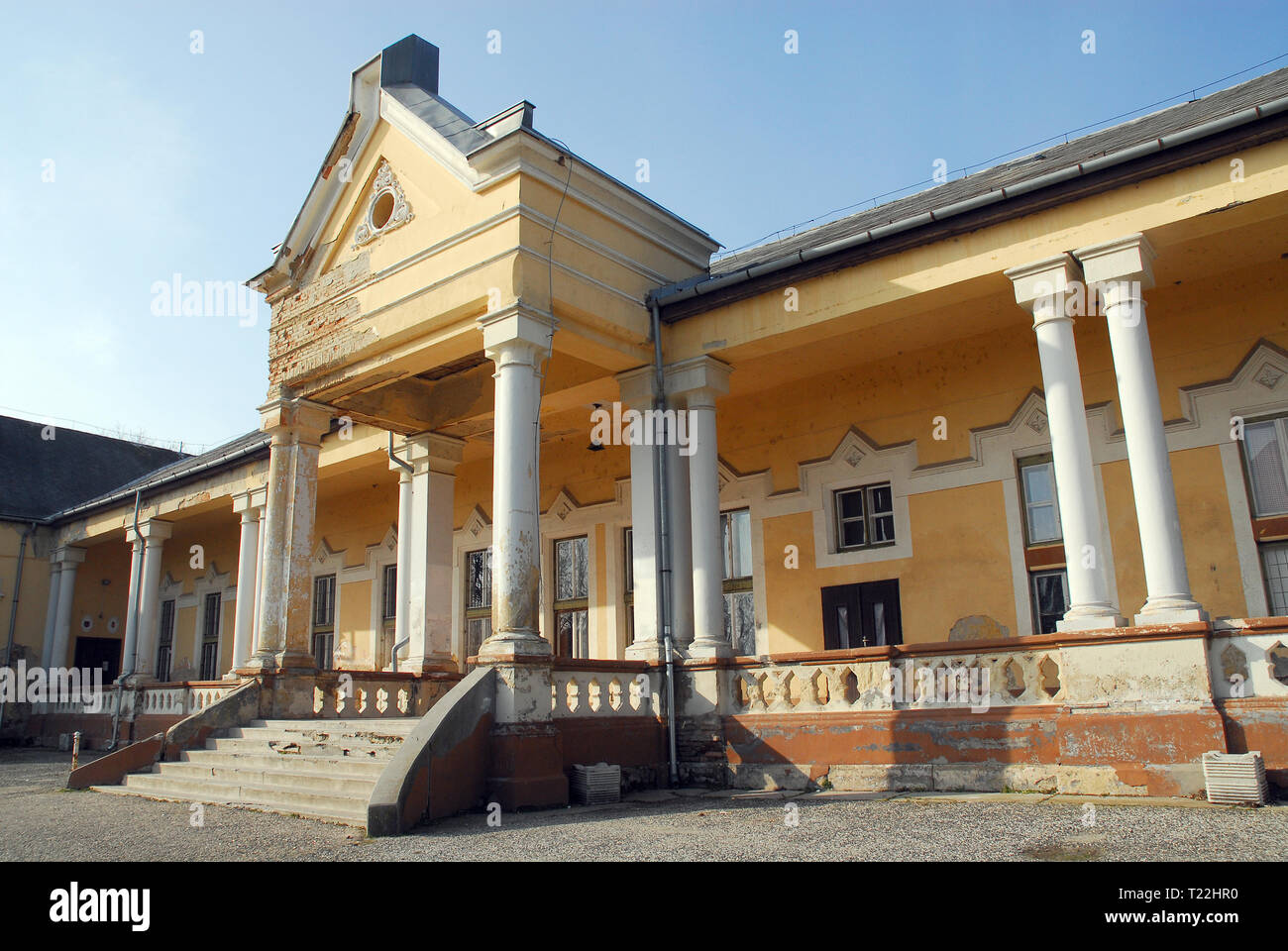 19th century Zichy mansion, Zichiújfalu, Hungary. 19 szazadi Zichy ...