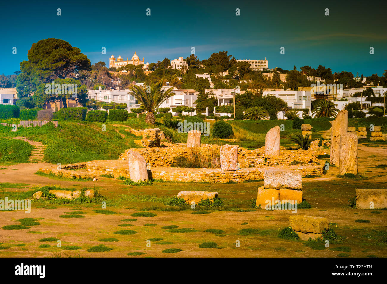 Ruins of Carthage, capital city of the ancient Carthaginian ...
