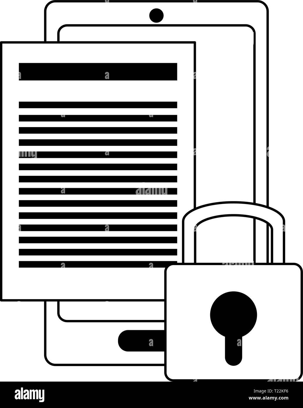 Security system technology in black and white Stock Vector Image & Art ...