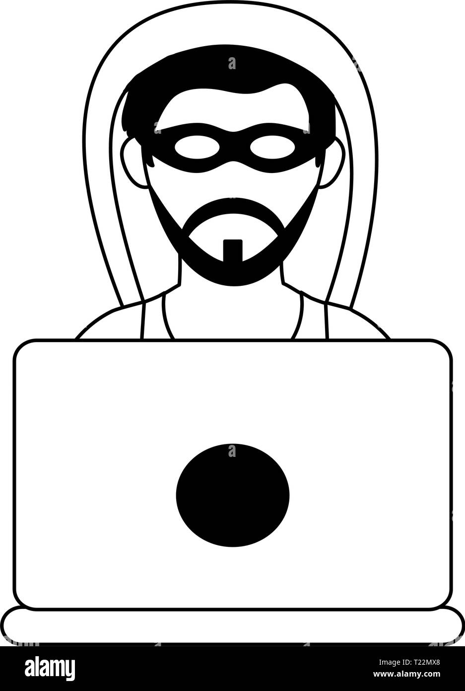 Security system technology in black and white Stock Vector Image & Art ...