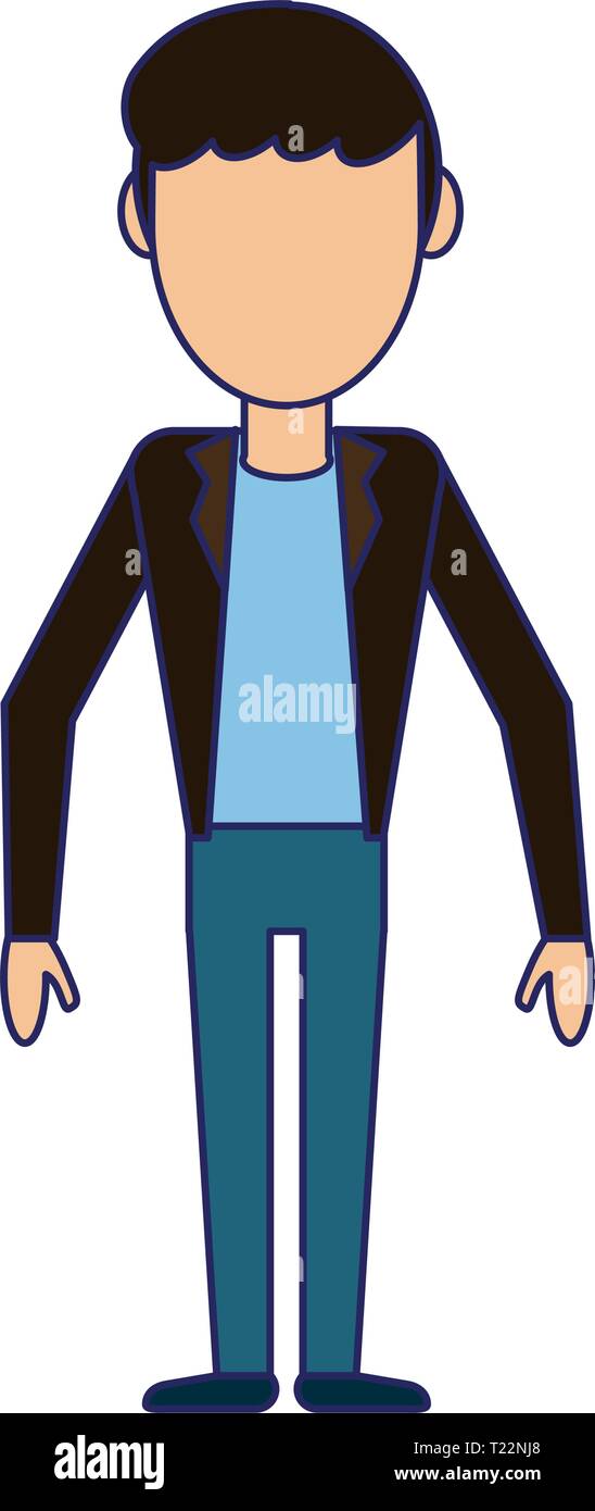 Man with casual clothes cartoon Stock Vector Image & Art - Alamy