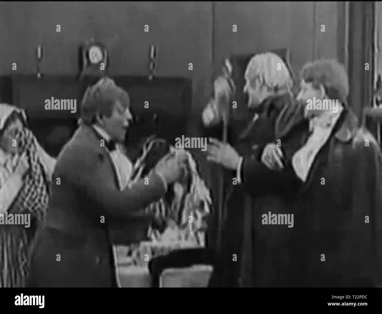 A Christmas Carol vintage screen from the 1800 Edison film Stock Photo ...