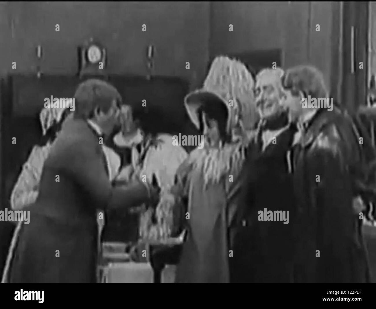 A Christmas Carol vintage screen from the 1800 Edison film Stock Photo ...