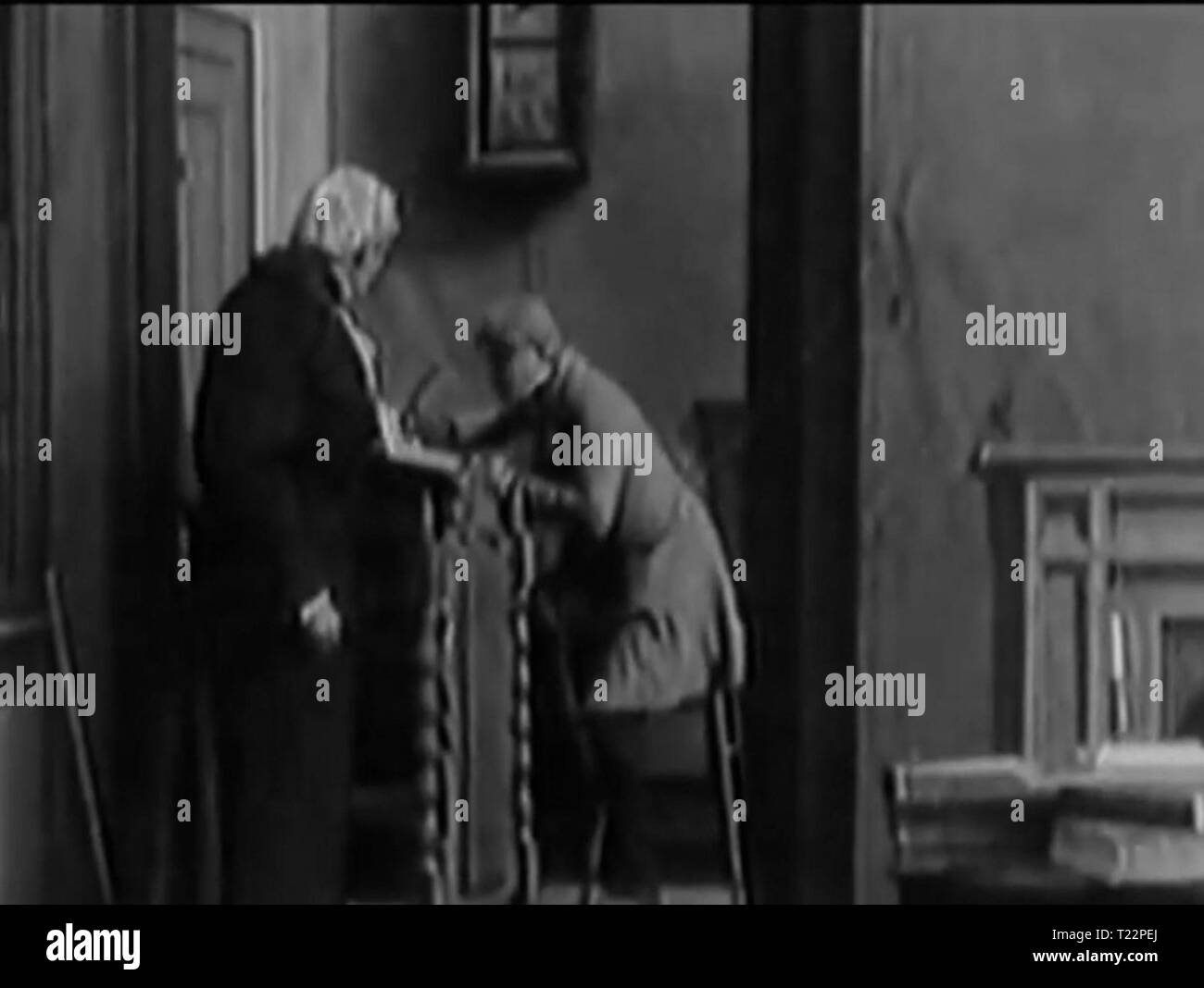A Christmas Carol vintage screen from the 1800 Edison film Stock Photo ...