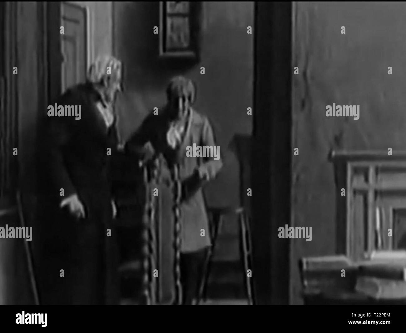 A Christmas Carol vintage screen from the 1800 Edison film Stock Photo ...