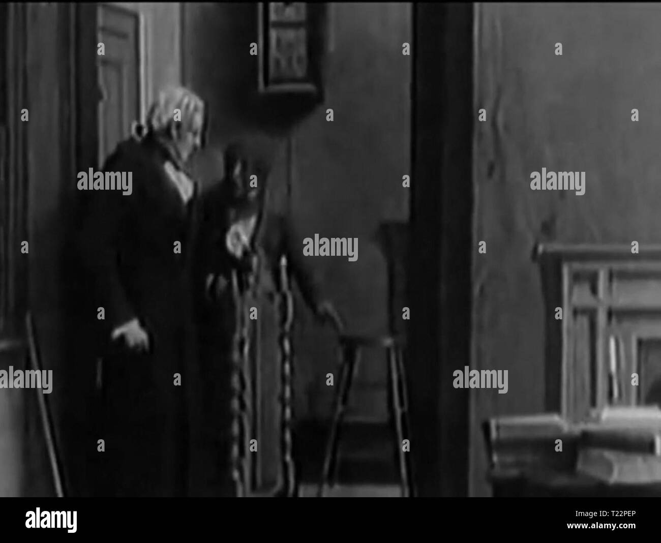 A Christmas Carol vintage screen from the 1800 Edison film Stock Photo ...