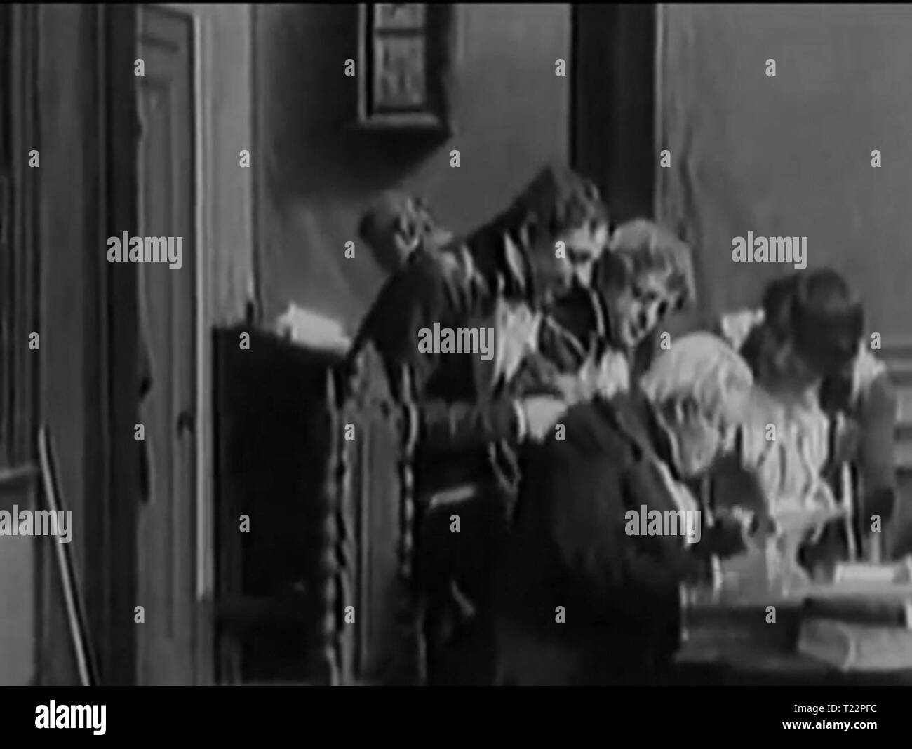 A Christmas Carol vintage screen from the 1800 Edison film Stock Photo ...