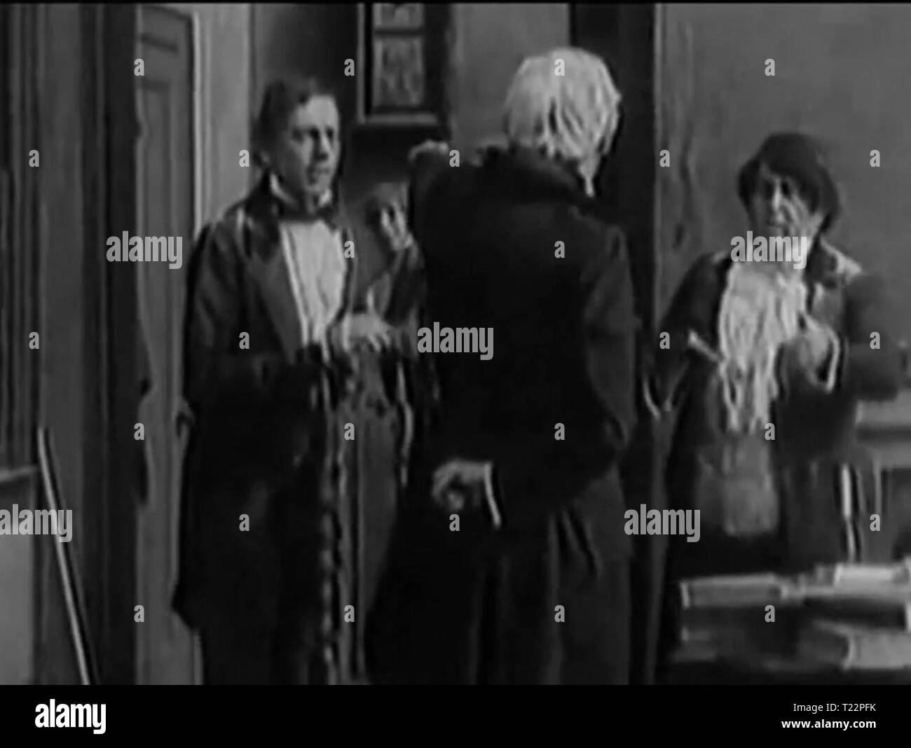 A Christmas Carol vintage screen from the 1800 Edison film Stock Photo ...