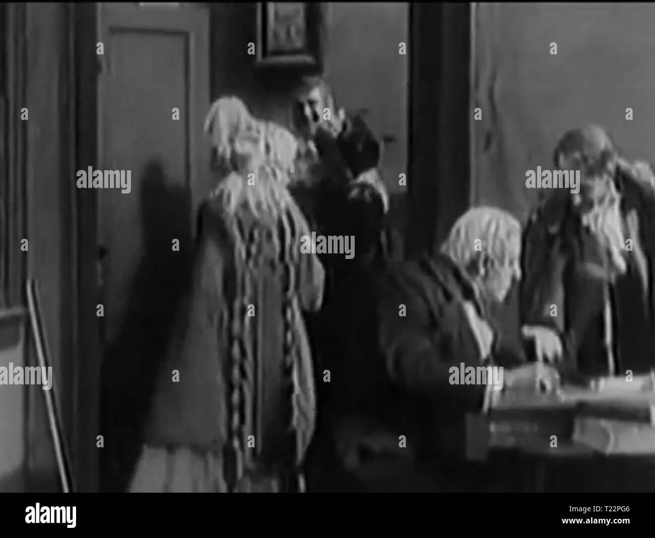 A Christmas Carol vintage screen from the 1800 Edison film Stock Photo ...